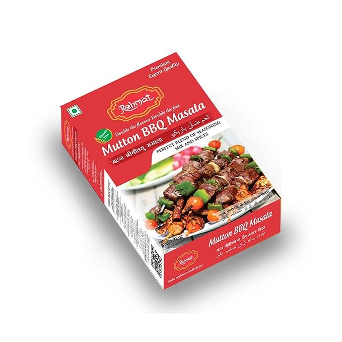 Rehmat Mutton BBQ Masala, Ready to Cook Spice Mix Spicy Barbeque Masala ...